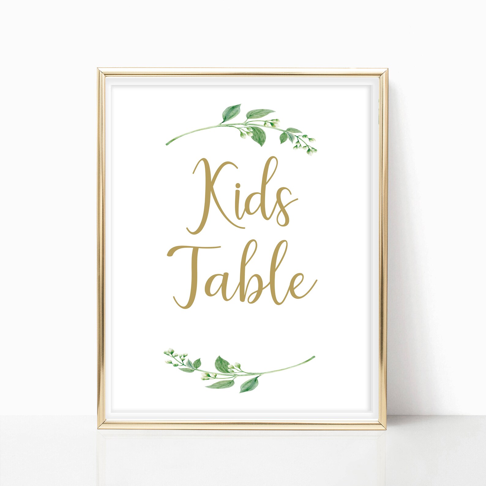 Printable Kids Table Wedding Sign Floral Kids Table Sign - Etsy