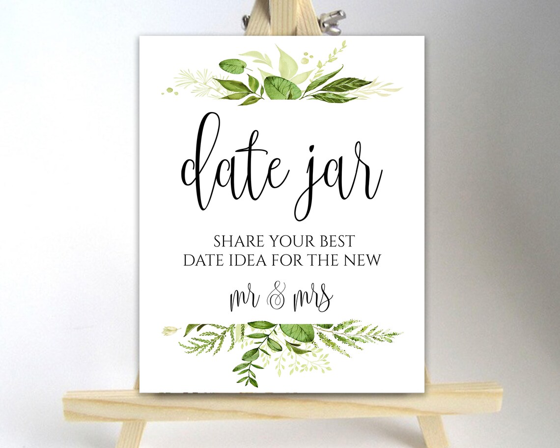 Printable Date Jar Sign Date Night Jar Date Night Sign Date - Etsy
