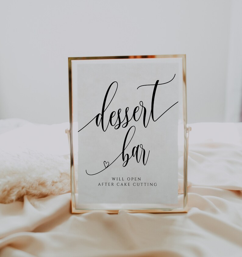 Dessert Bar Sign Printable Dessert Table Sign Dessert Table | Etsy