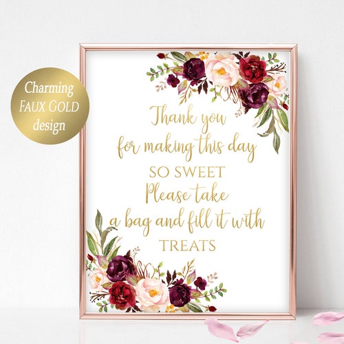 Candy Buffet Sign Printable Candy Bar Sign Sweets Table Candy - Etsy