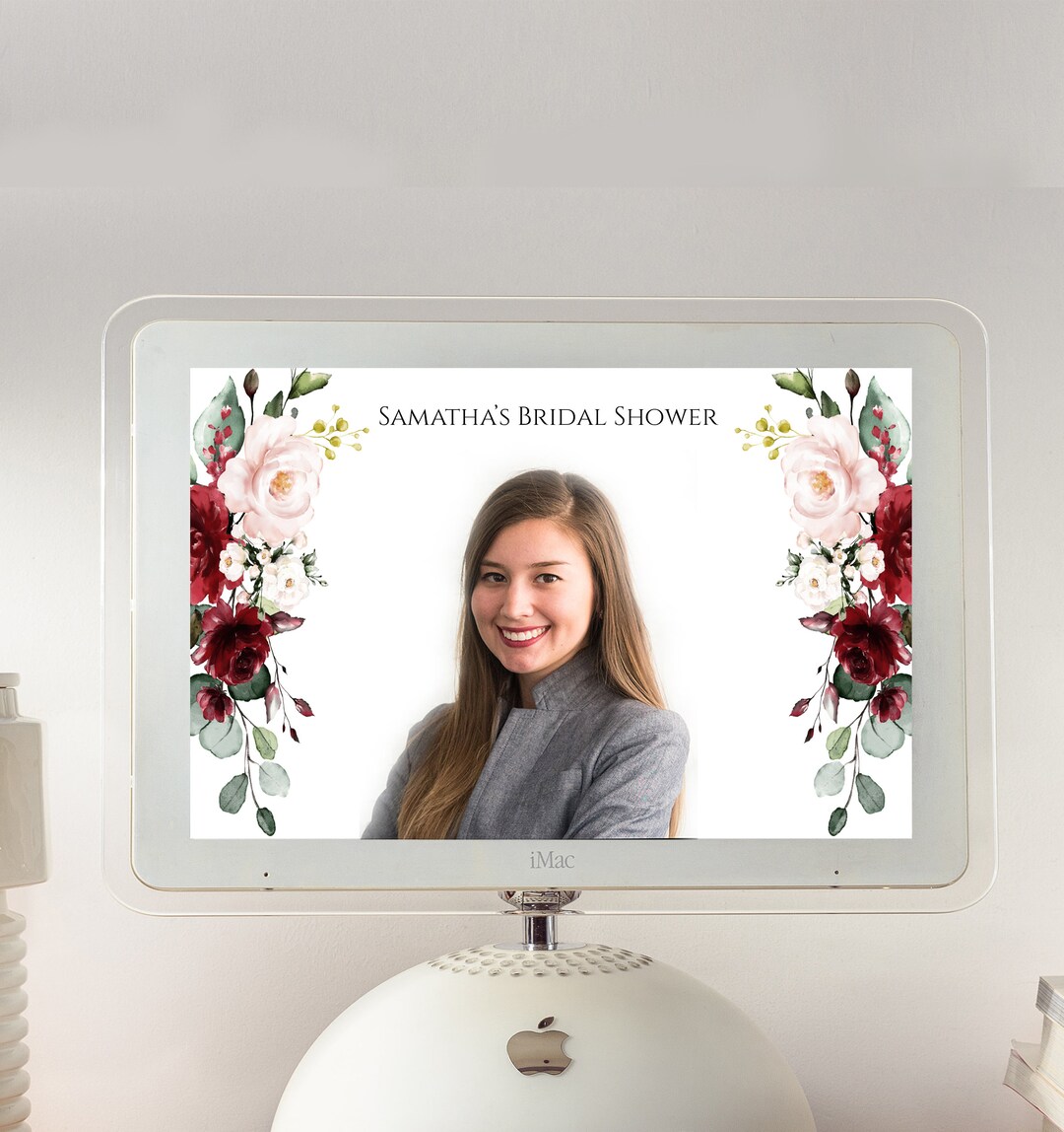 Zoom Background or Facebook Cover Template Social Distance Bridal ...