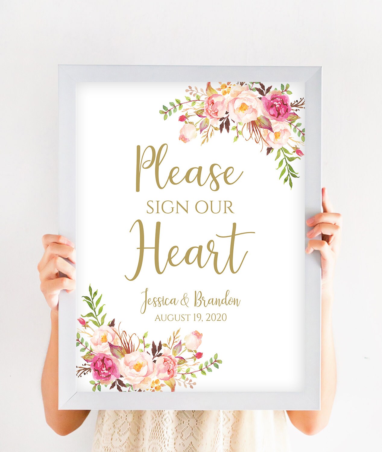 Printable Please Sign Template Please Sign Our Canvas - Etsy Singapore