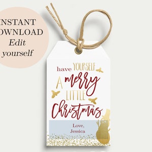 Have Yourself a Merry Little Christmas Tag Personalized Gift Tags ...