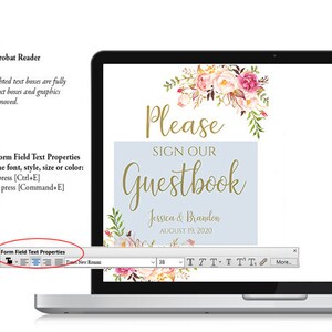 Printable Please Sign Template Please Sign Our Canvas, Guestbook, Globe ...