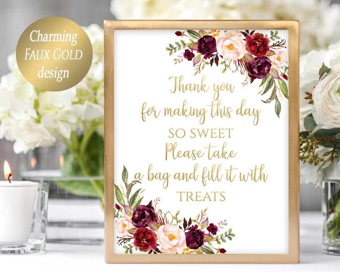 Candy Buffet Sign Printable Candy Bar Sign Sweets Table Candy - Etsy