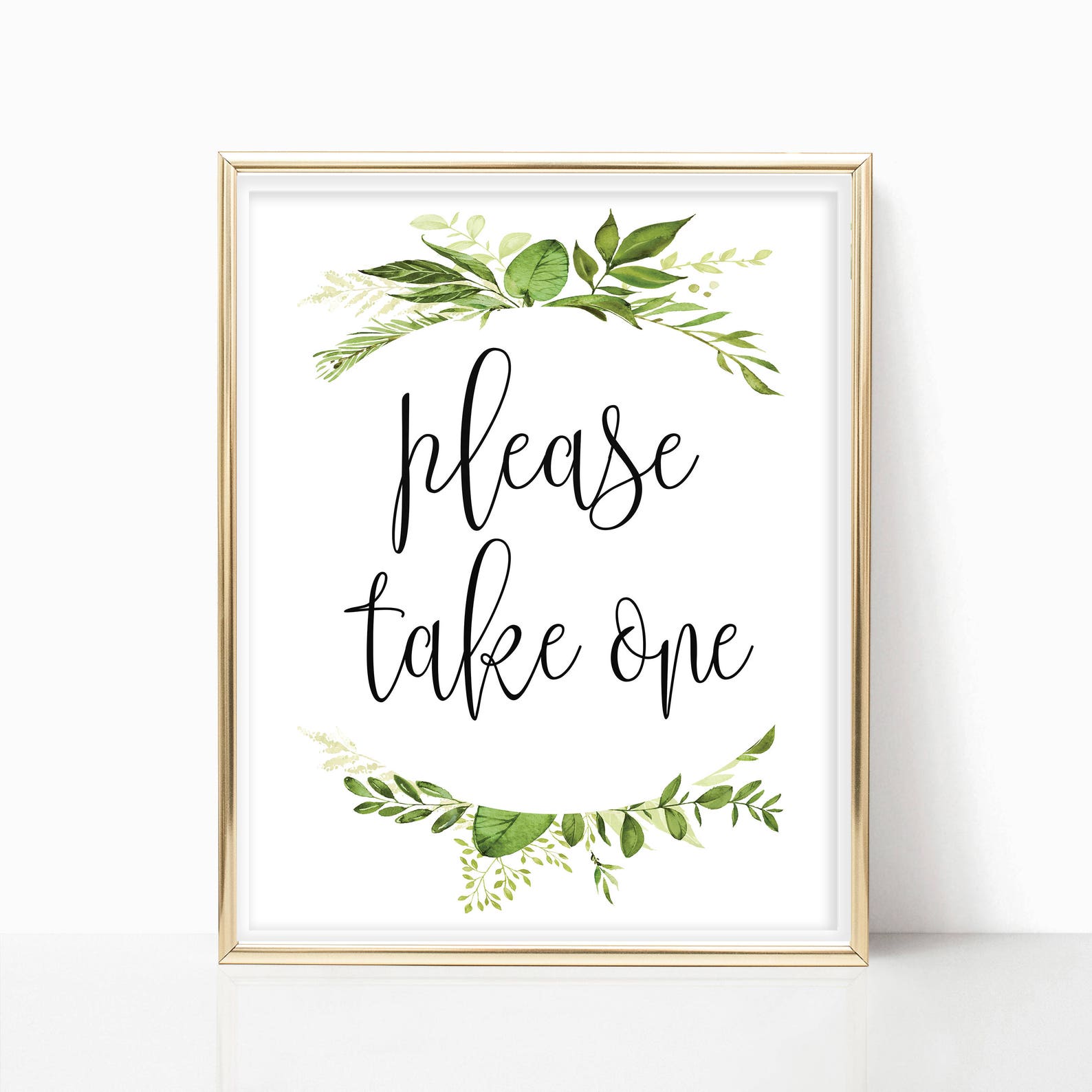 Printable Please Take One Sign Wedding Favor Sign Reception - Etsy Canada