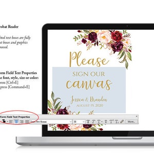 Printable Please Sign Template Please Sign Our Canvas, Guestbook, Globe ...