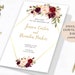 Folded Wedding Program Template Folded Wedding Program Printable ...
