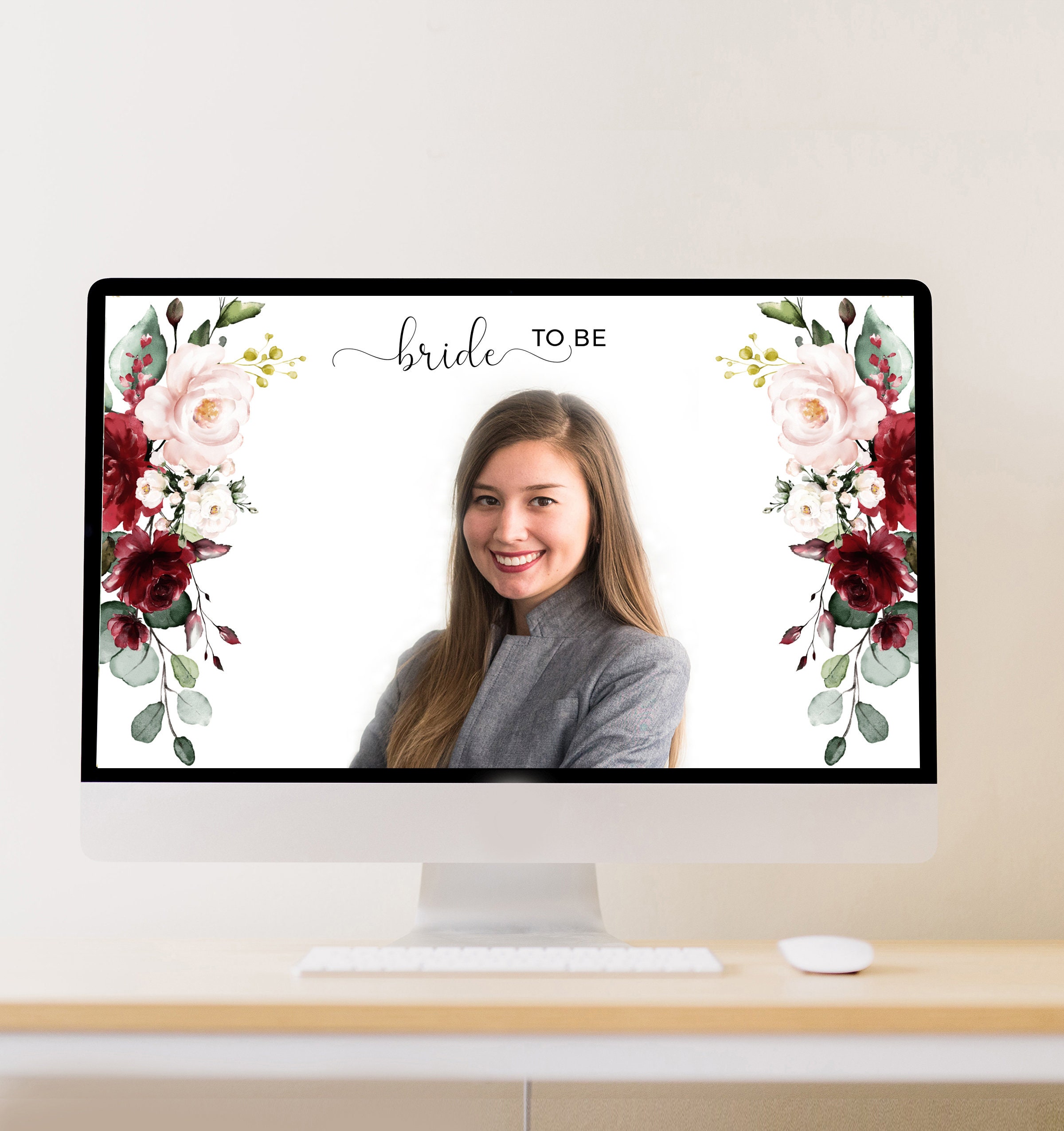 Zoom Background or Facebook Cover Template Social Distance | Etsy