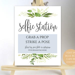 Selfie Station Printable Hashtag Sign Instagram Sign Social Media Sign ...