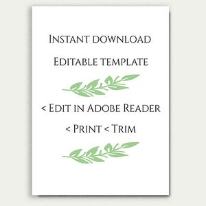 Folded Wedding Program Template Folded Wedding Program Printable ...