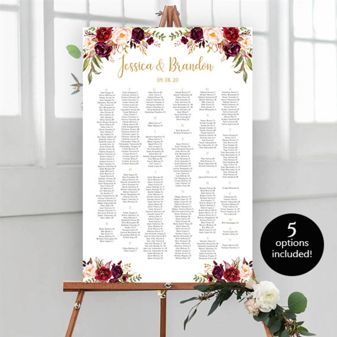 Wedding Seating Chart Template Editable Wedding Table Seating - Etsy