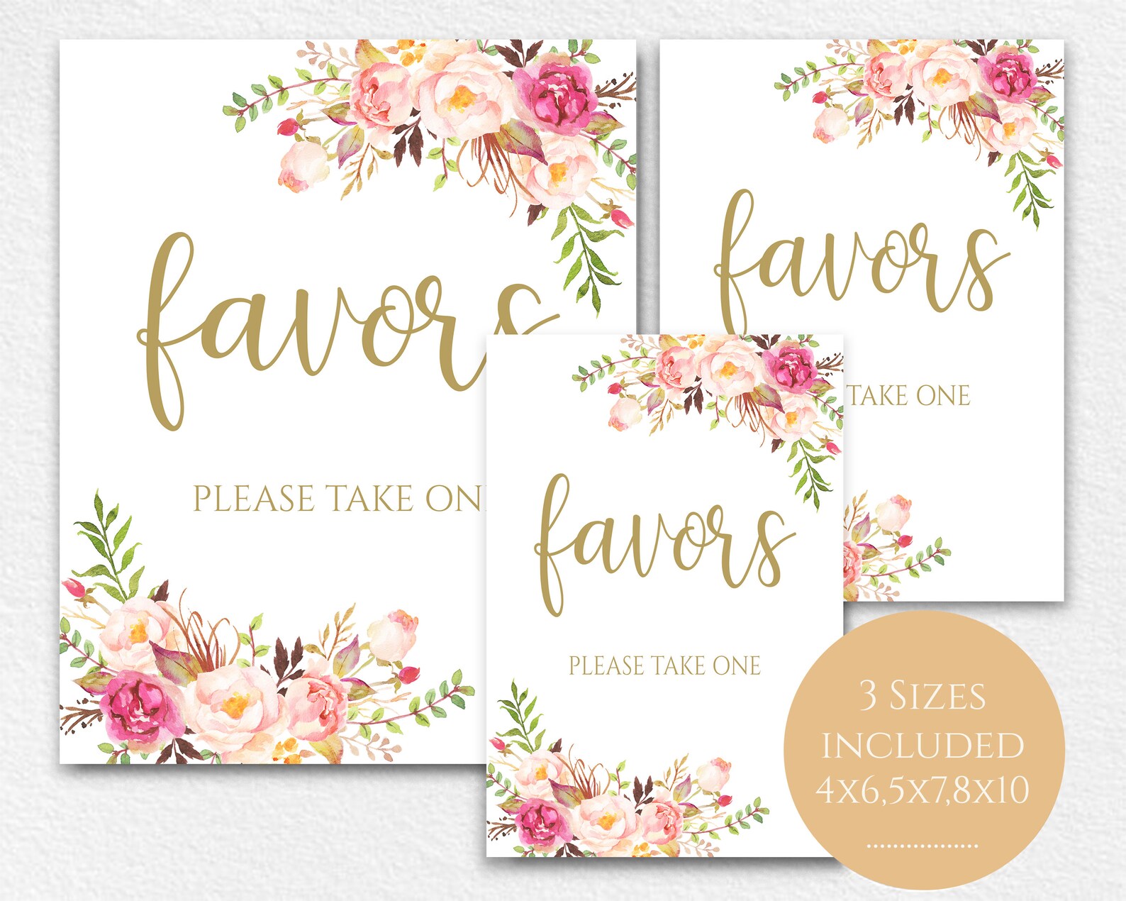 Wedding Favor Sign Shower Favor Sign Birthday Party Favor Sign | Etsy