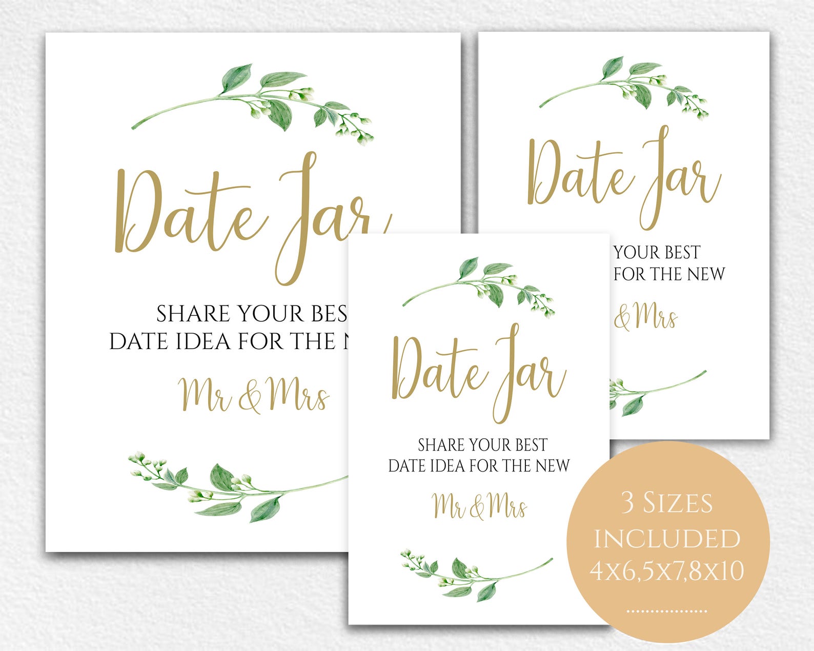 Printable Date Jar Sign Date Night Jar Date Night Sign Date | Etsy