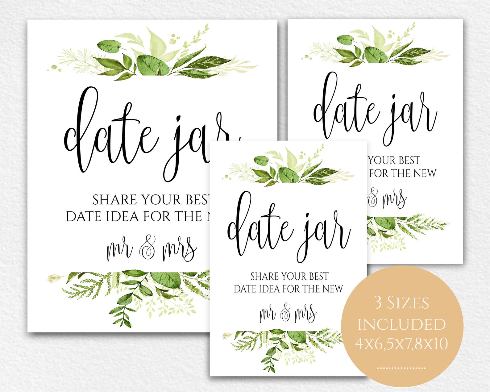 Printable Date Jar Sign Date Night Jar Date Night Sign Date | Etsy