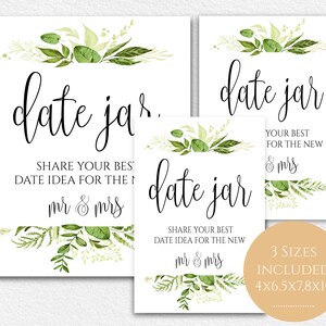 Printable Date Jar Sign Date Night Jar Date Night Sign Date Night Ideas ...