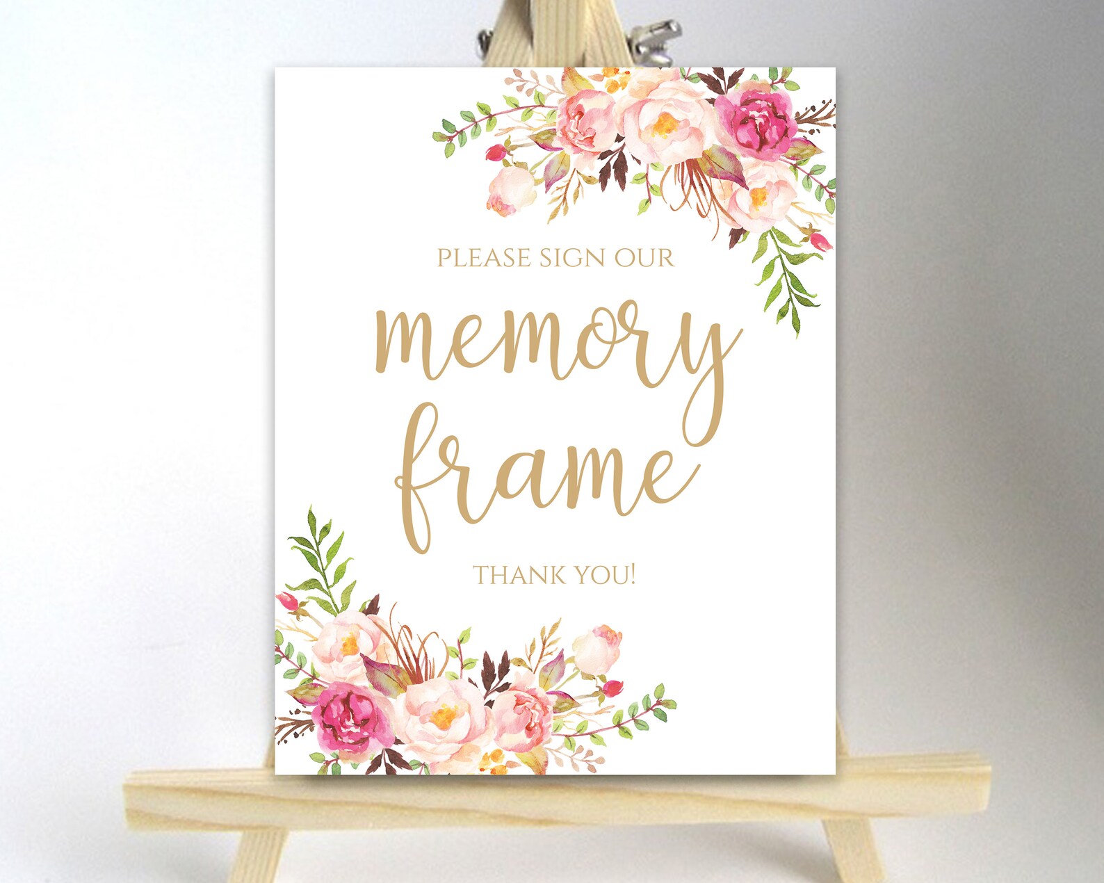 Memory Frame Sign Printable Please Sign Our Frame Sign Our - Etsy