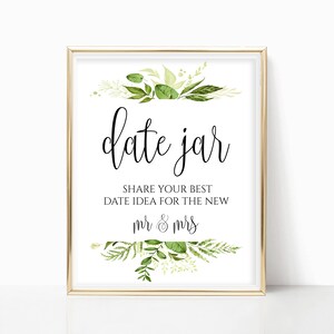 Printable Date Jar Sign Date Night Jar Date Night Sign Date Night Ideas ...