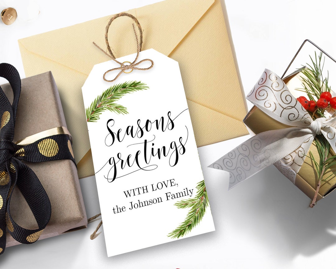 Personalized Christmas Tags for Party Favors Tags for Gifts Merry ...