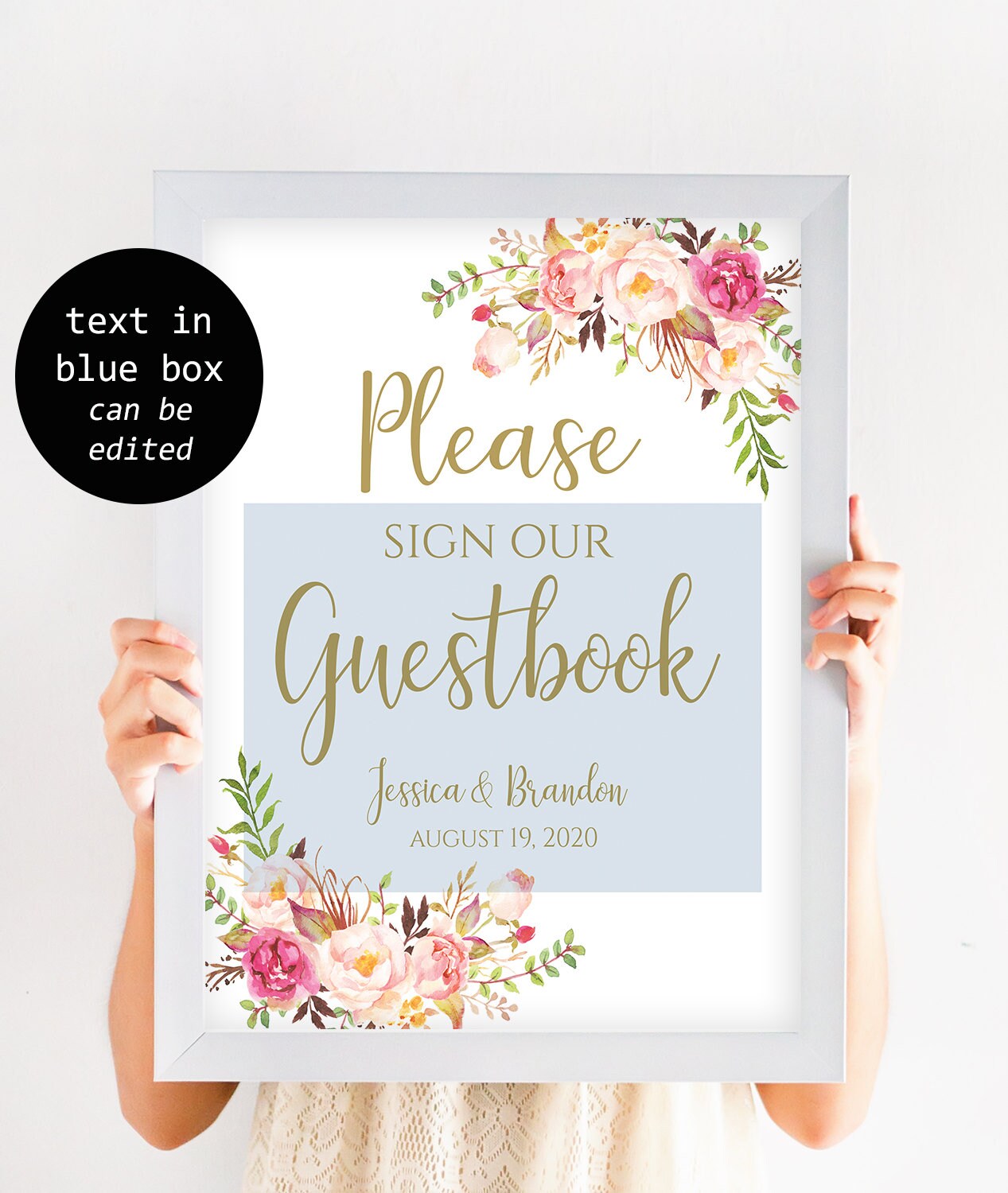 Printable Please Sign Template Please Sign Our Canvas - Etsy Singapore