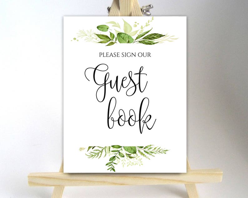 Guest Book Sign Please Sign Our Guest Book Wedding Reception - Etsy