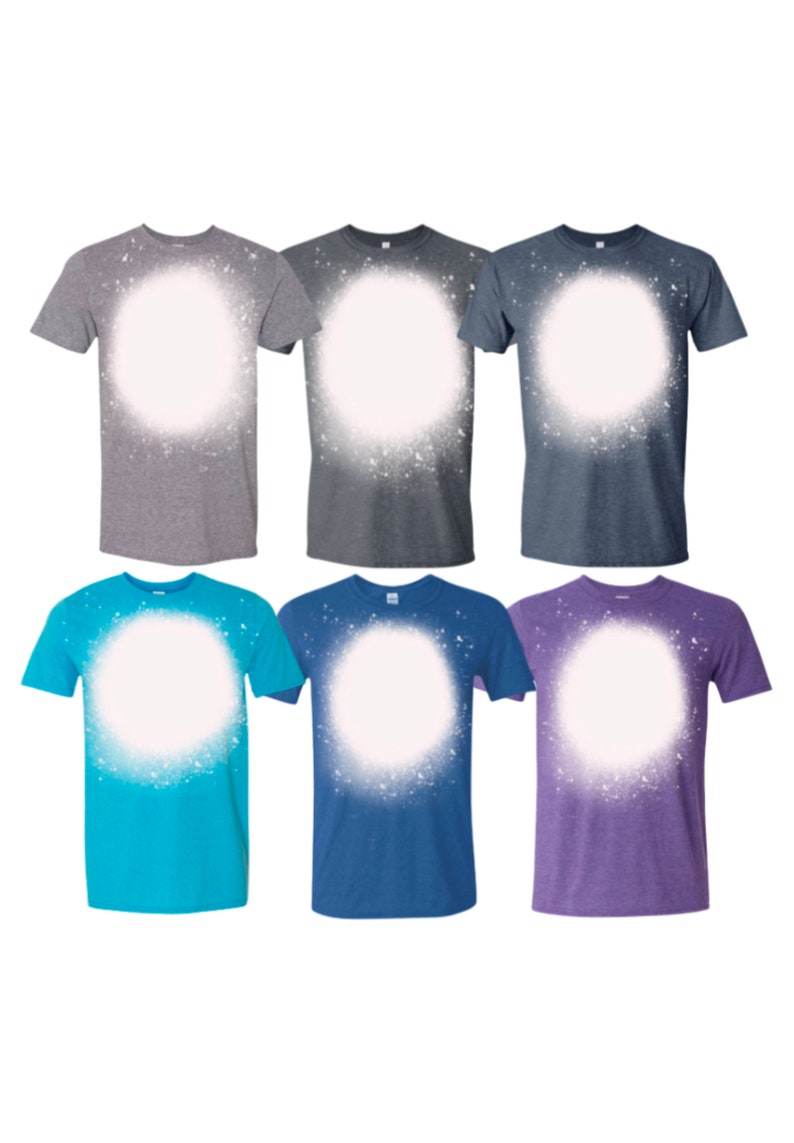 Gildan Softstyle Bleach Mockup Shirt Mockup Bundle Heather Etsy