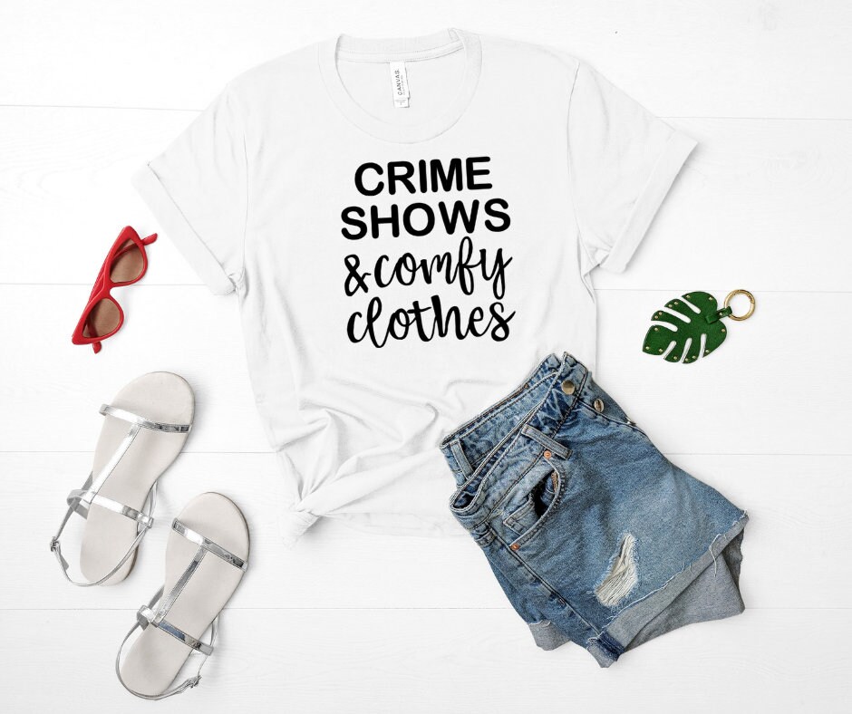 Crime Shows & Comfy Clothes True Crime Shirt - Etsy UK