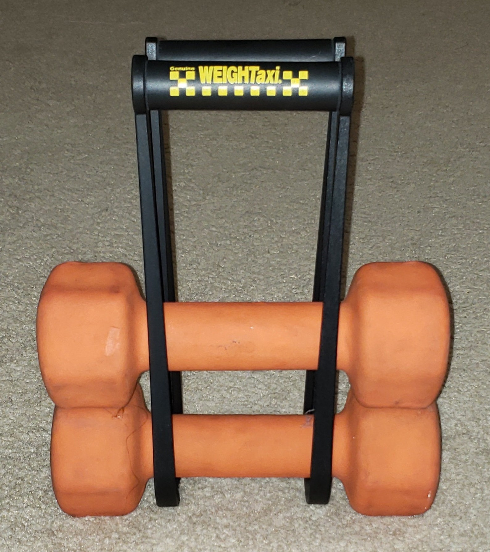 Genuine Weightaxi® Dumbbell Carrier • Patented Weight Holder • Carry ...