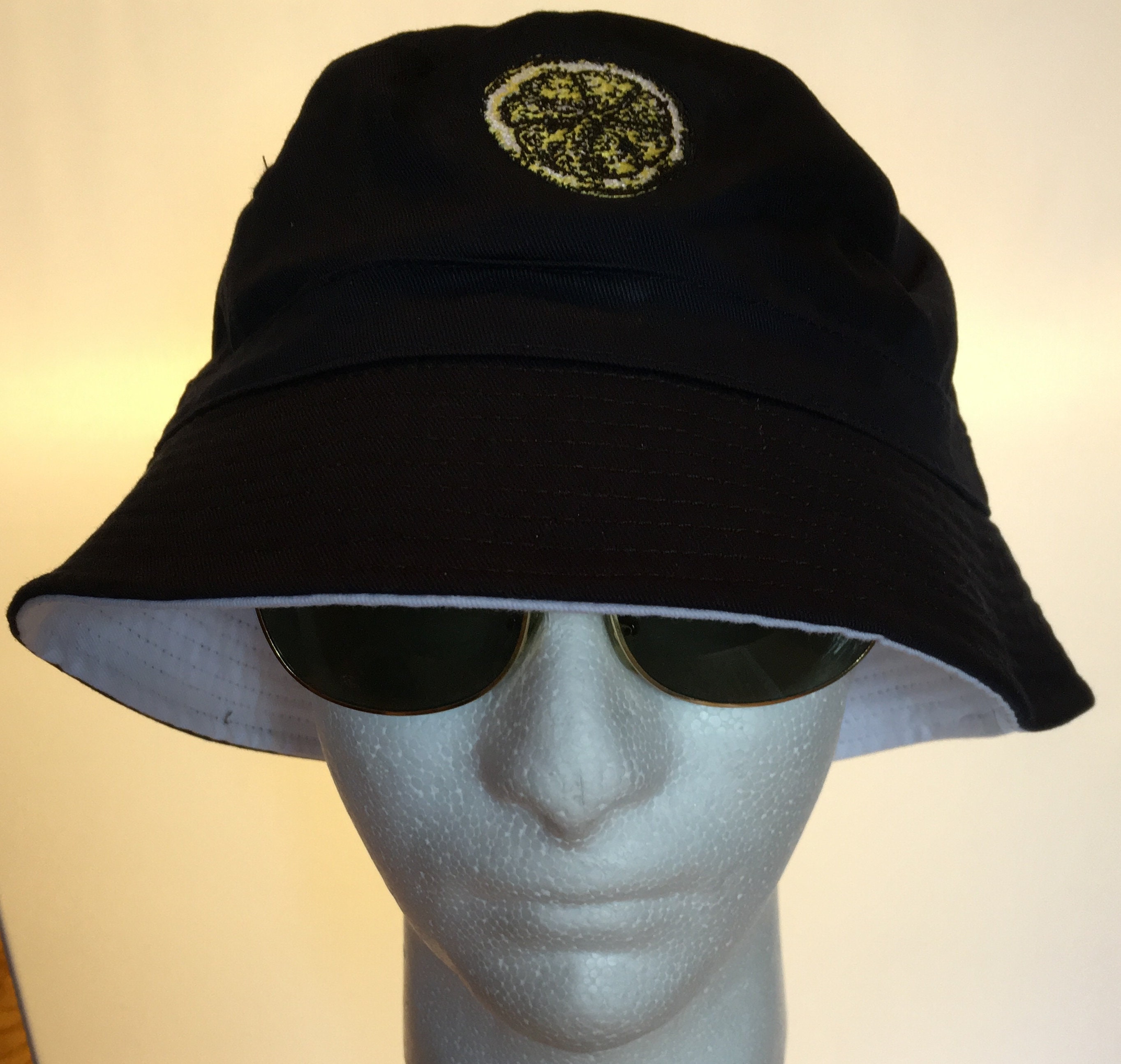 The Stone Roses Reni Inspired Embroidered Lemon Bucket Festival Spike ...