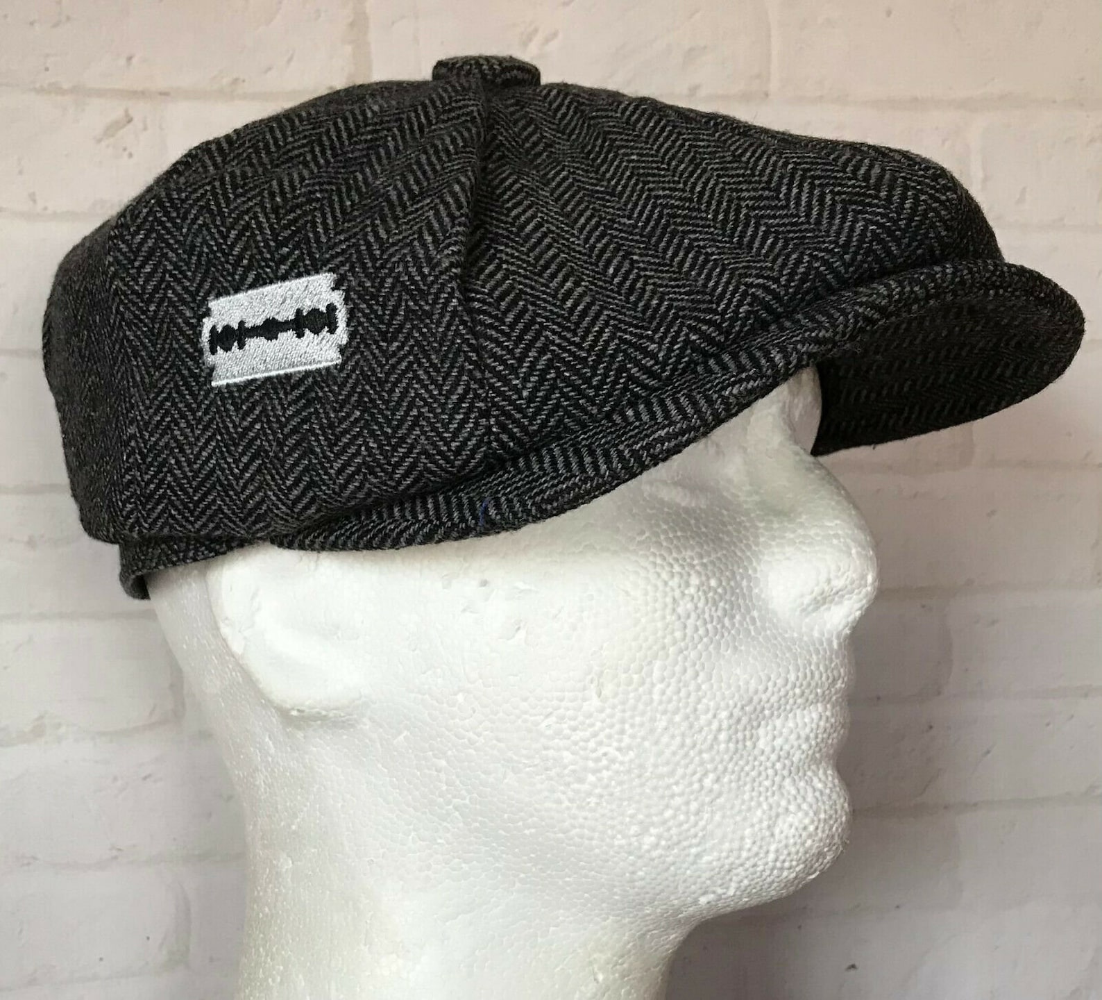 Peaky Blinders Inspired Razor Blade Unisex Flat Cap Tommy Arthur Thomas ...