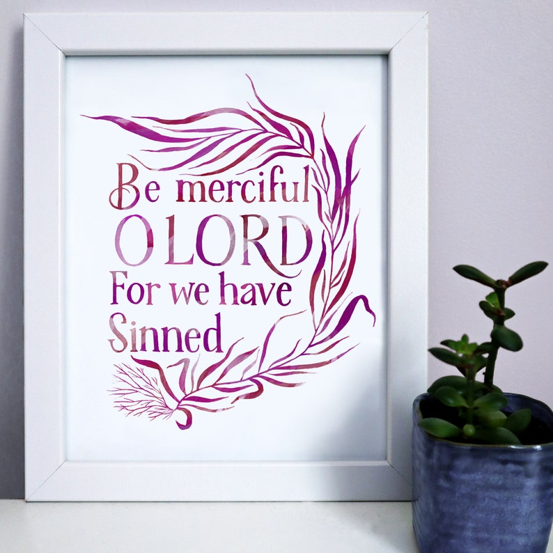 Be Merciful O Lord Instant Download Print - Etsy Israel