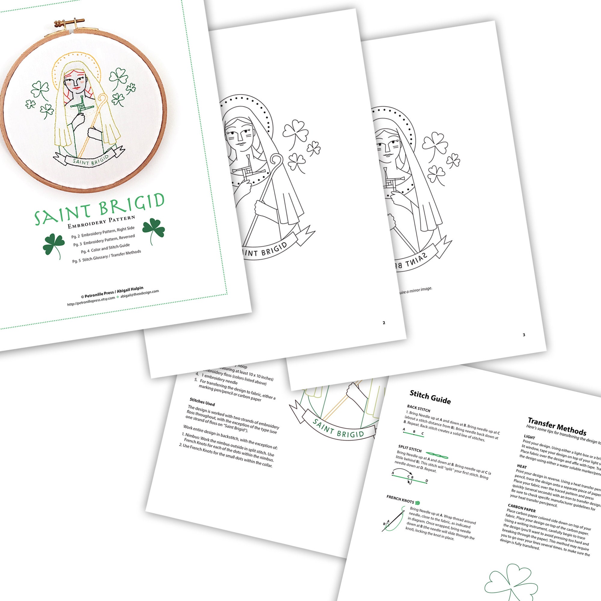 St. Brigid Embroidery Pattern PDF Digital Download - Etsy