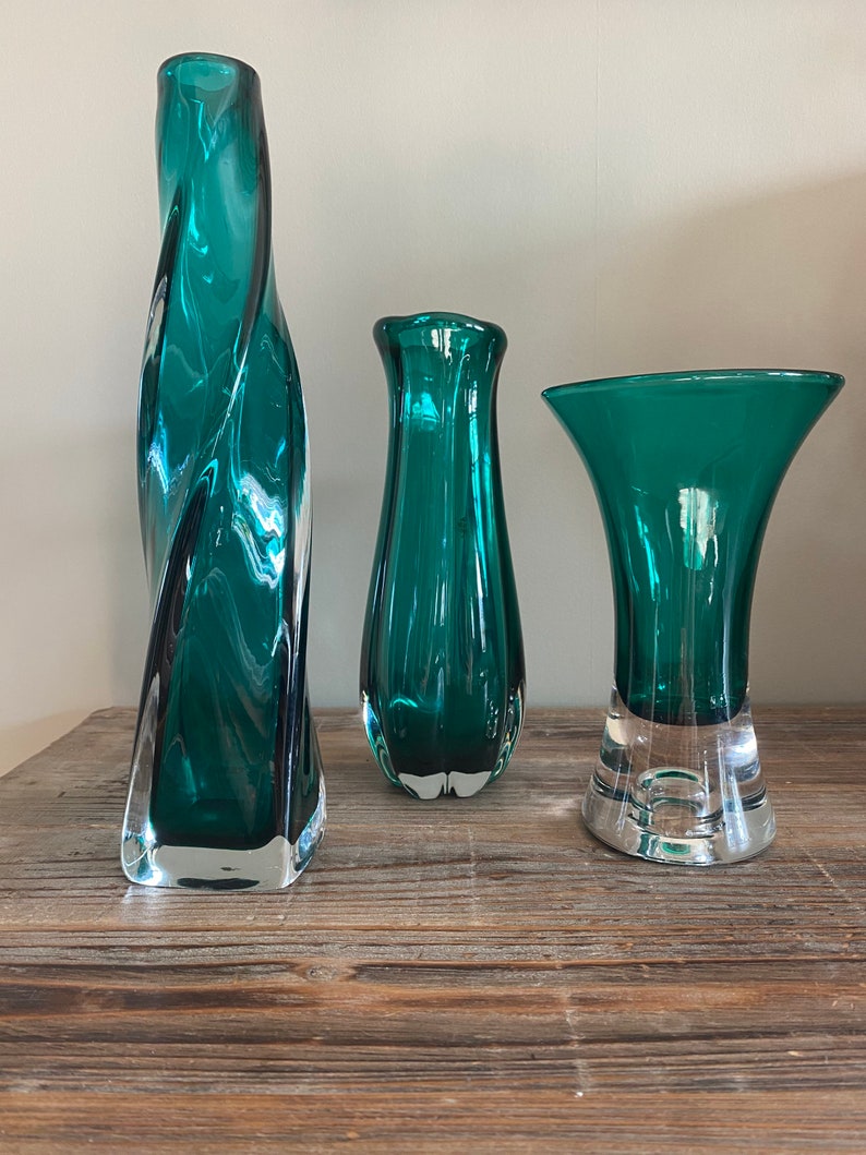 Three Norwegian Vases, Hadeland and Magnor - Etsy