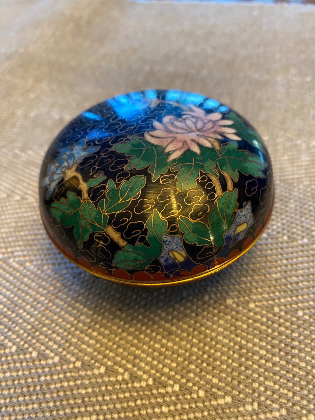 Chinese Cloisonne Box - Etsy