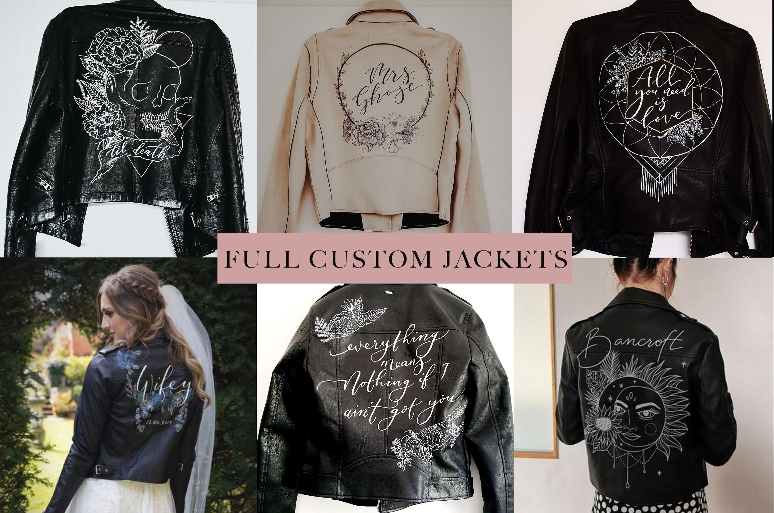 Custom Bridal Leather Jacket Personalised Luxury Gift Box | Etsy