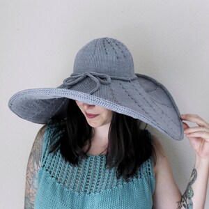Helarctos Sun Hat PDF PATTERN - Oversized Fashionable Knit Sun Hat - Etsy
