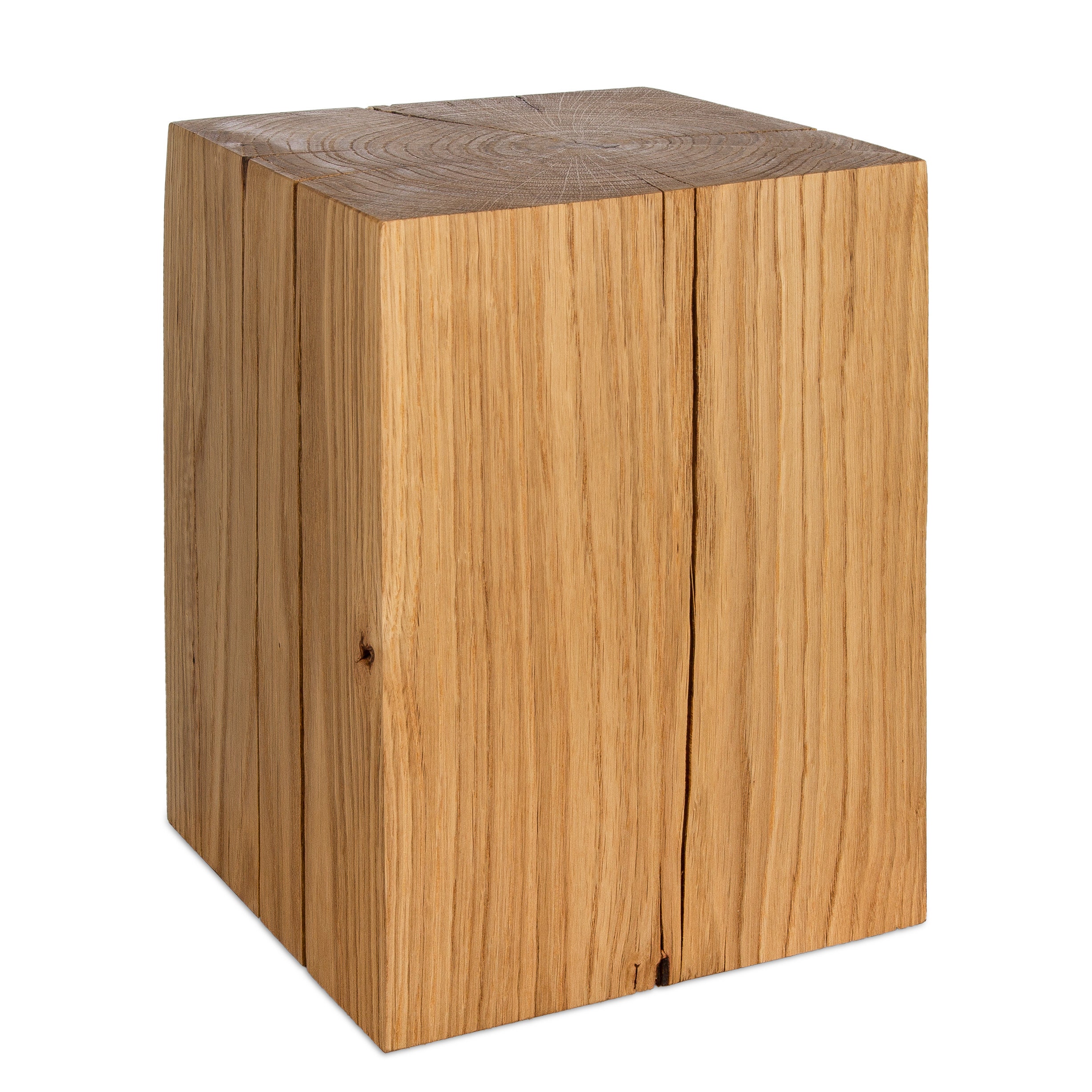 Holzblock 25x25 cm von GreenHaus® Holzklotz Eiche Massivholz - Etsy.de