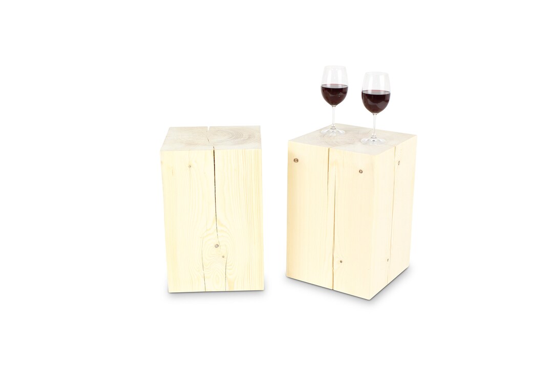 Bloque de madera 30 x 30 cm abeto sólido sin flaco bloque de - Etsy España