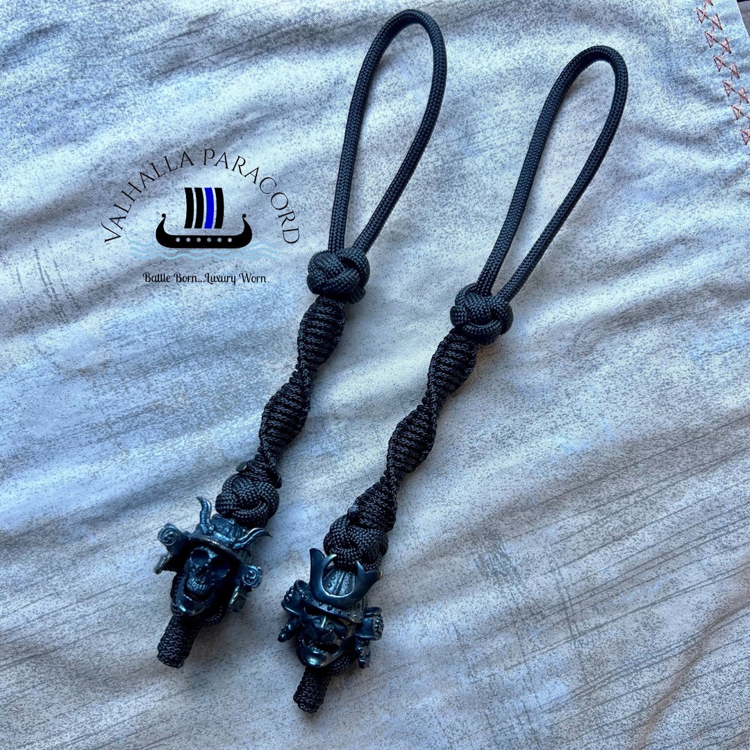 Samurai & Ronin Skull Lanyard Set - Murdered-out - Etsy