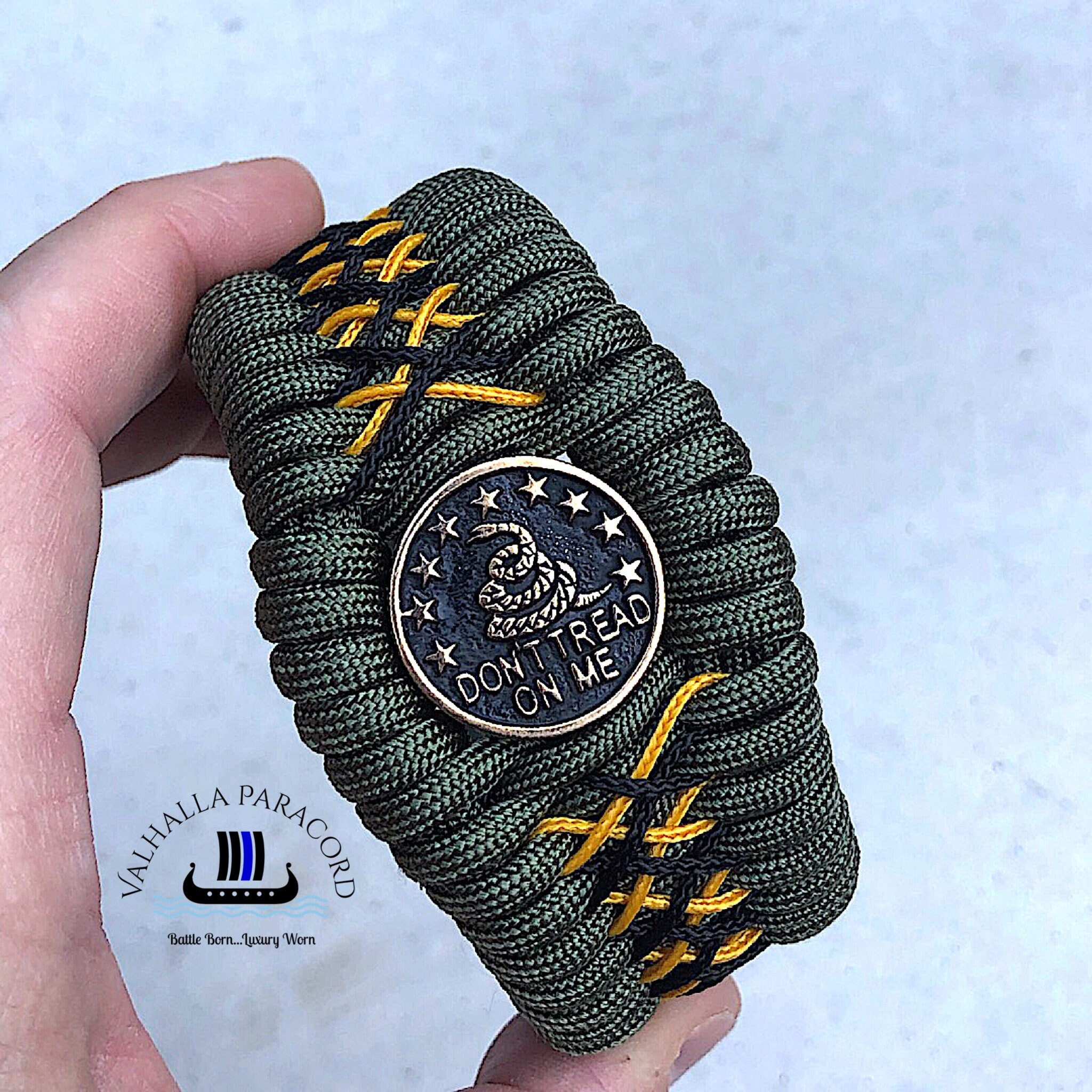 Jewelry Woven & Braided Bracelets Gadsden paracord bracelet Dont Tread ...