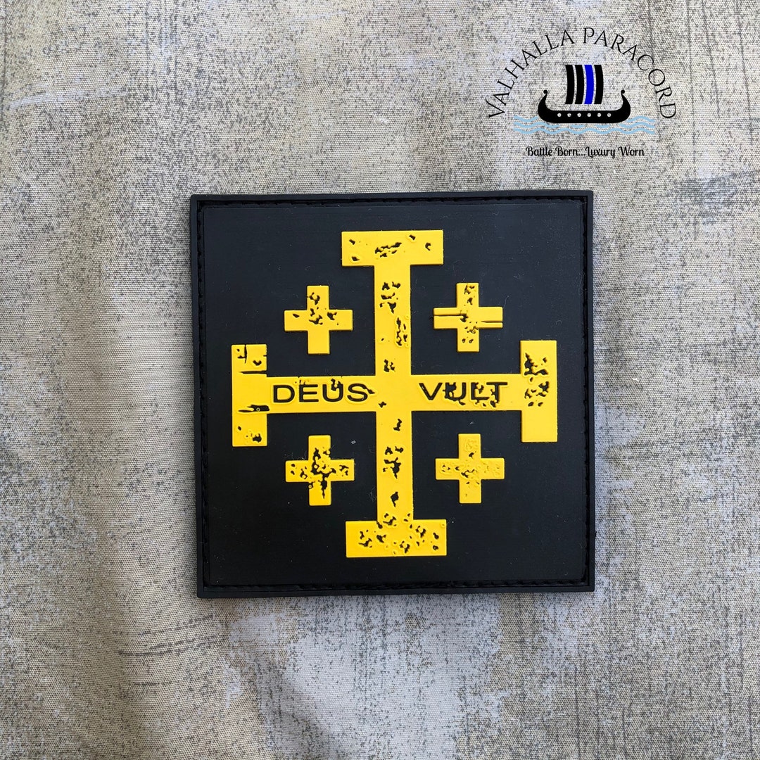 Exclusive Morale Patch Deus Vult Templar Cross - Etsy