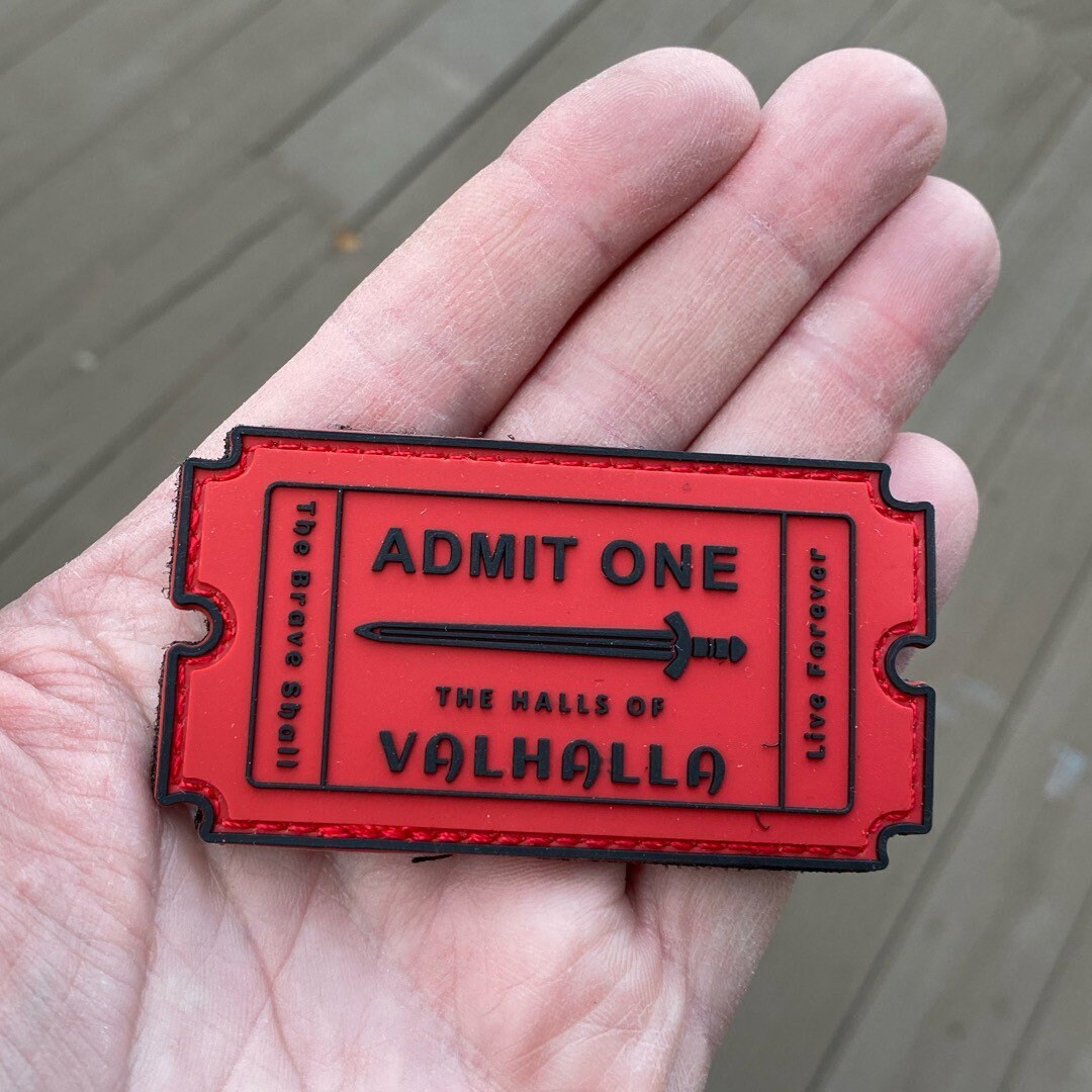 Exclusive Morale Patch - Ticket to Valhalla - Etsy