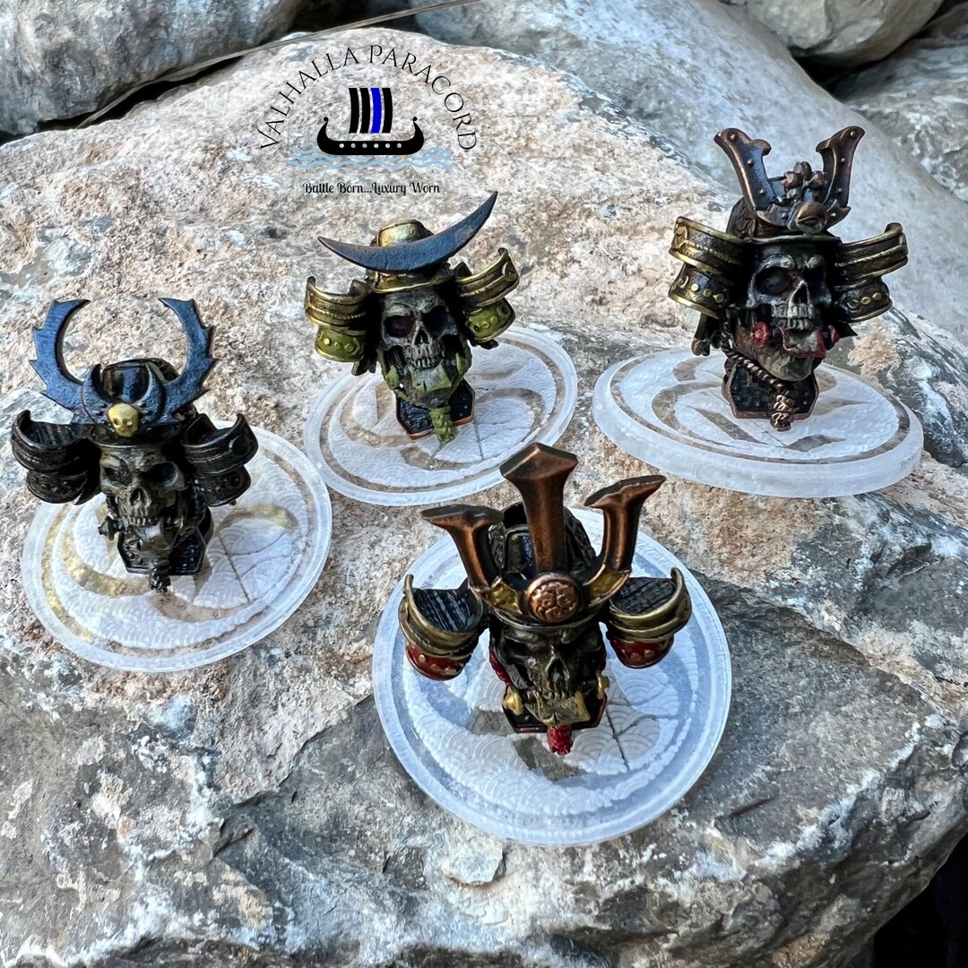 The Shogun Skull Limited Edition CG Paracord Bead - Etsy