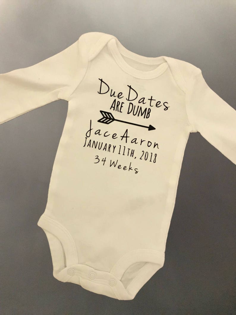 Due Dates Are Dumb / Preemie Clothes / Preemie Boy Clothes / - Etsy Due Dates Are Dumb / Preemie Clothes / Preemie Boy Clothes / - Etsy