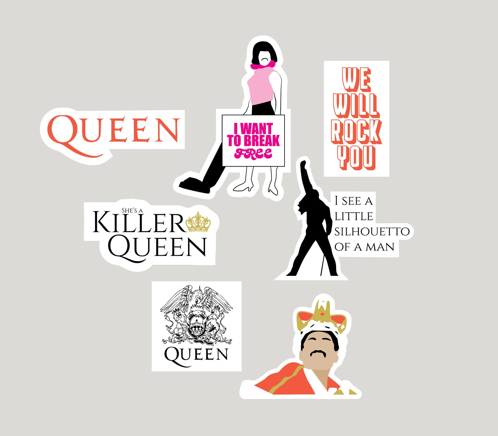 Queen Stickers | Etsy