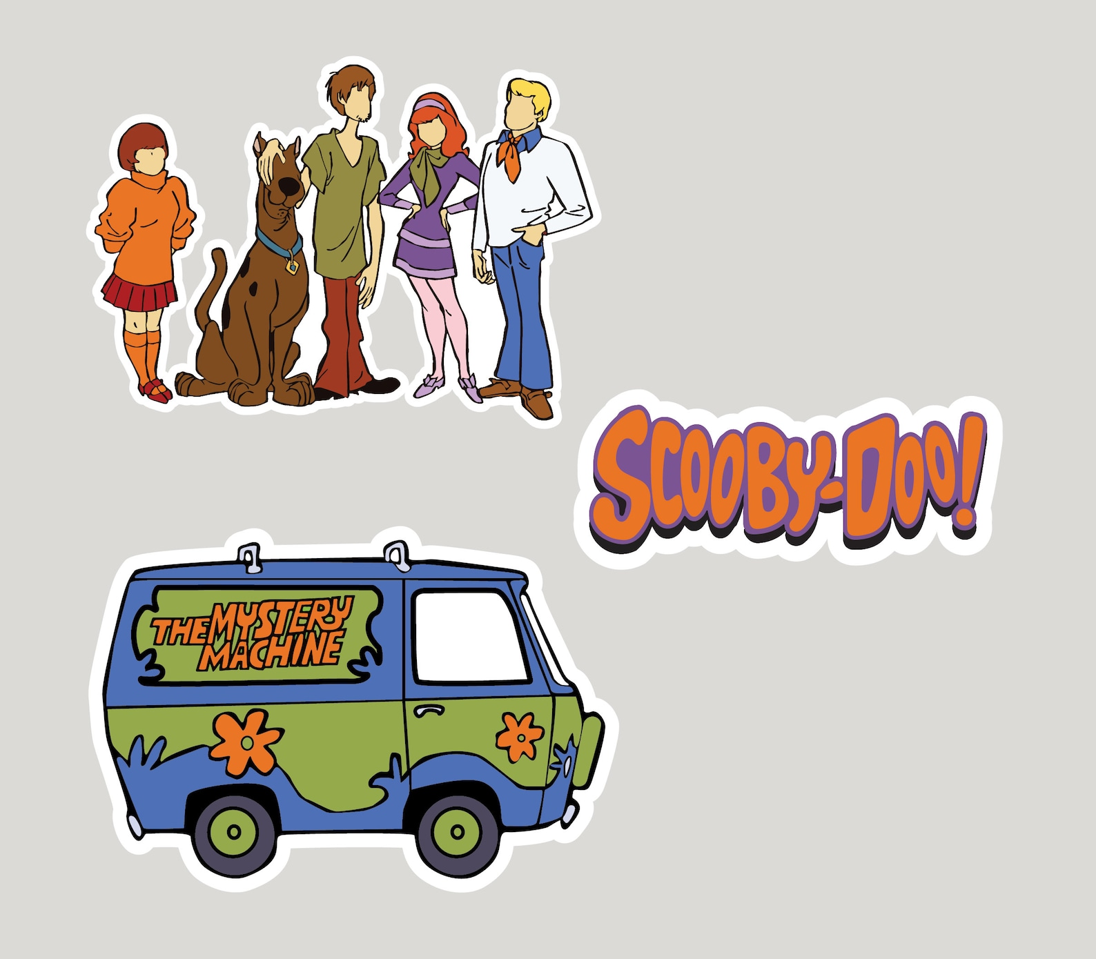 Scooby-Doo Stickers | Etsy