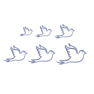 Dove Embroidery Design, Peace Dove Bird Machine Embroidery File ...