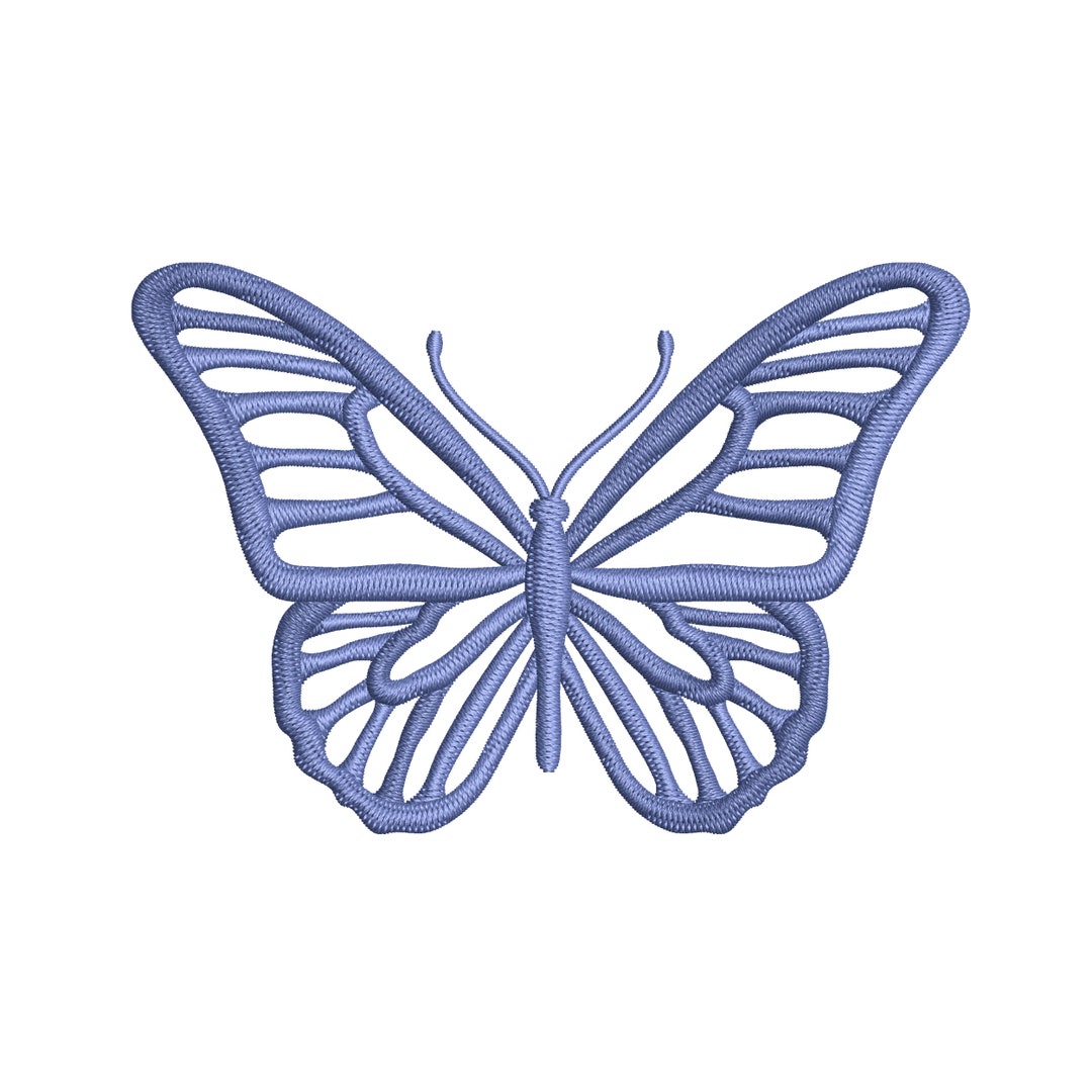 Butterfly Embroidery Design , Outline Butterfly Embroidery Pattern ...