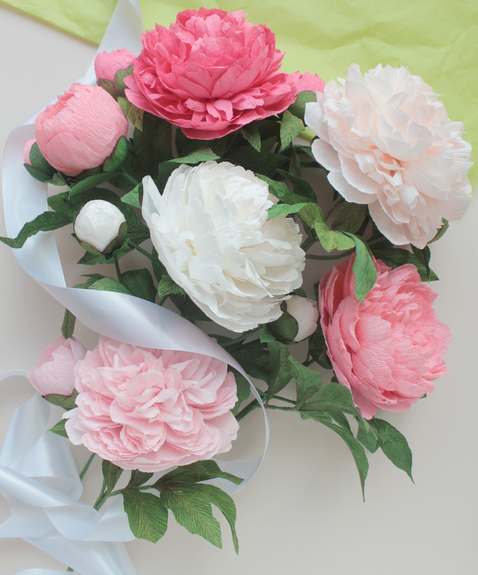 Tender Paper Peonies in Different Colors for Your Interior Decoration ...