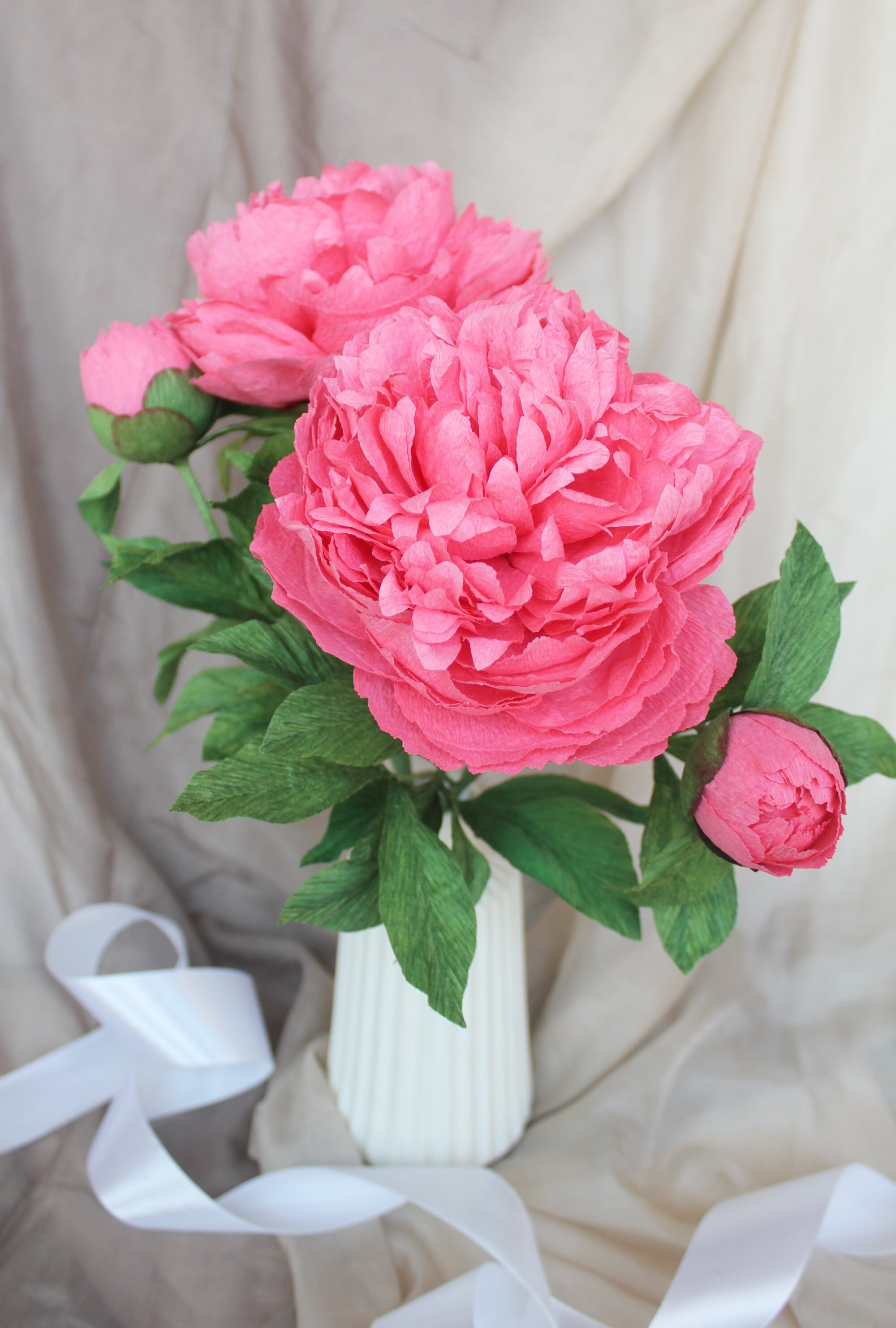 Tender Paper Peonies in Various Colors for Your Home Decor - Etsy